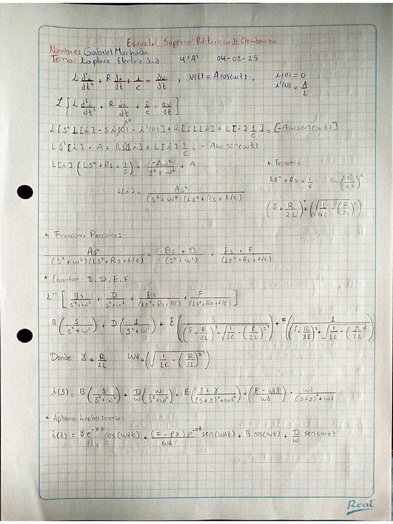 Deber Electrcidad Laplace | PDF