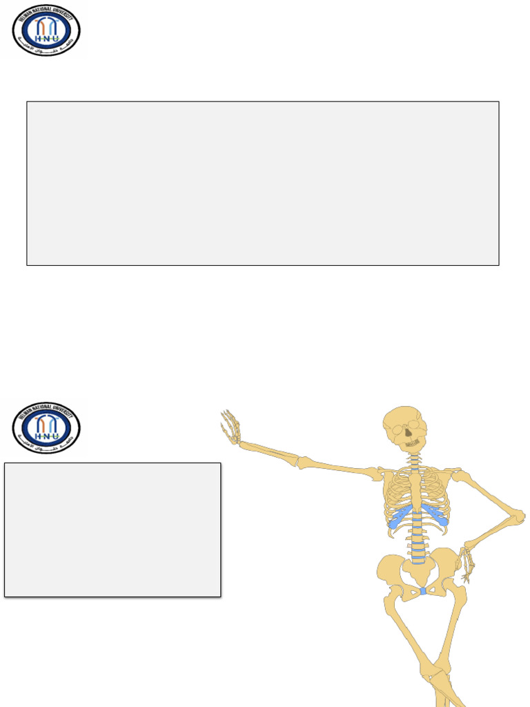 Lecture 2 Skeletal System | PDF | Bone | Skeleton