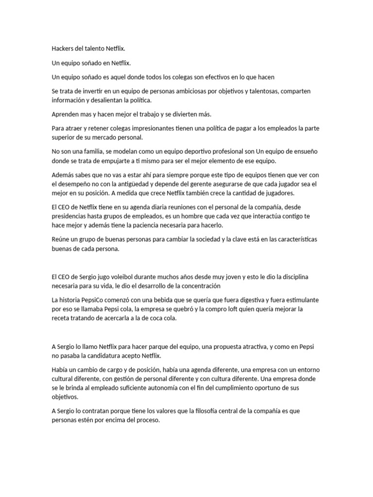 Hackers del talento Netflix | PDF