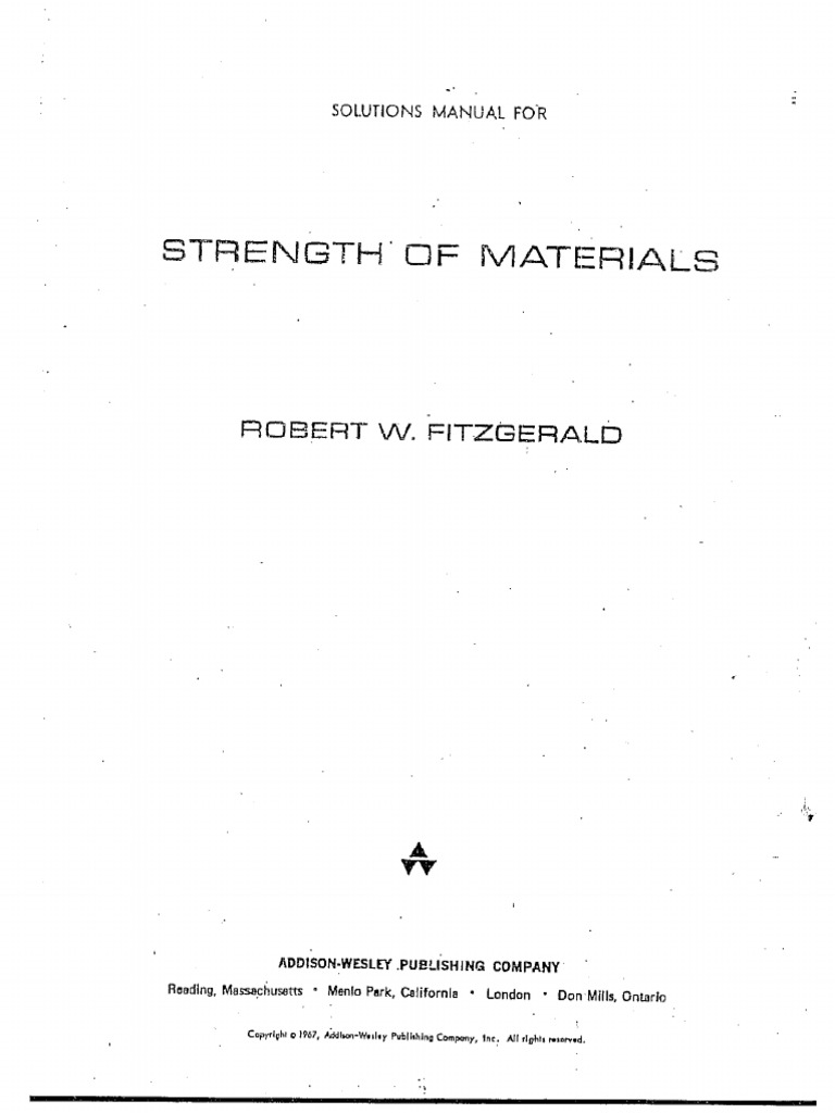 Mecanica de Materiales Solucionario Fitz | PDF