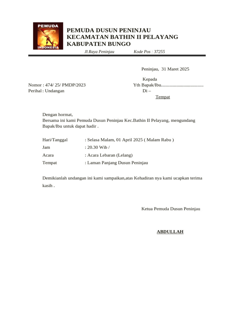 undangan pemuda-1 | PDF