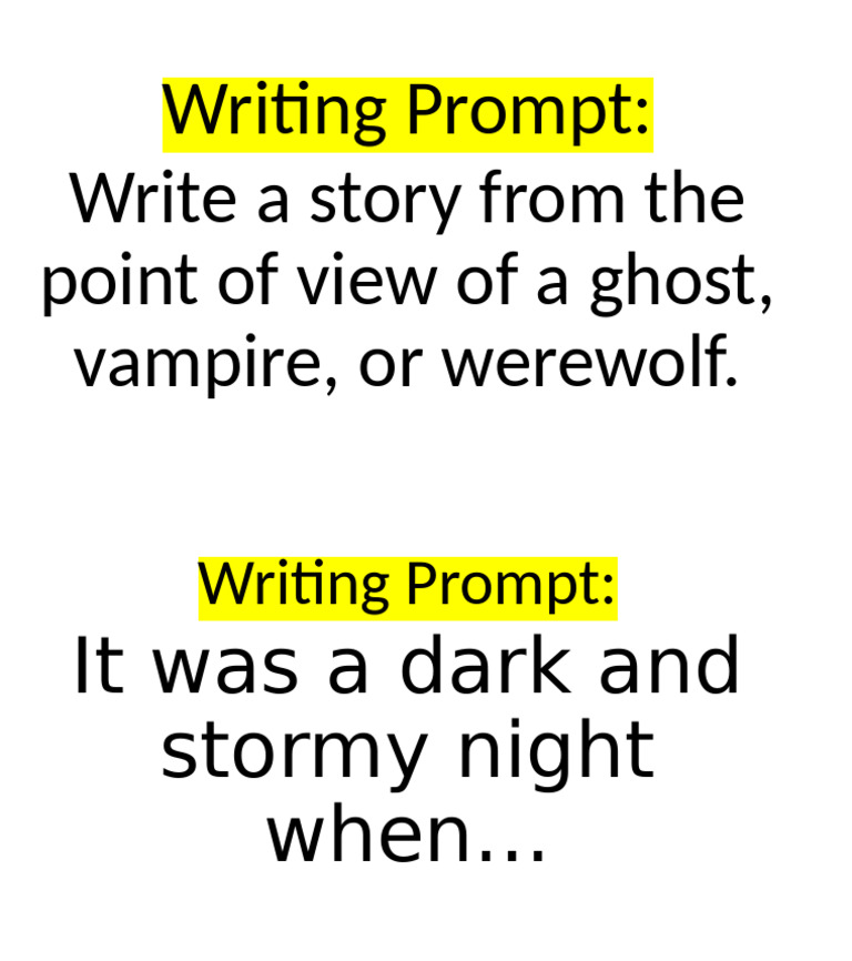 Writing Prompt | PDF