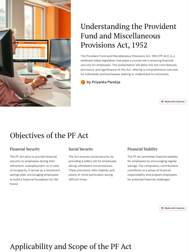 Understanding The Provident Fund and Miscellaneous Provisions Act 1952 ...
