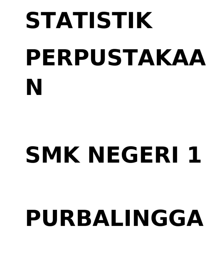 Data Statistik | PDF