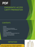 Endodontic Access Cavity Preparation Guide | PDF | Dental Anatomy ...