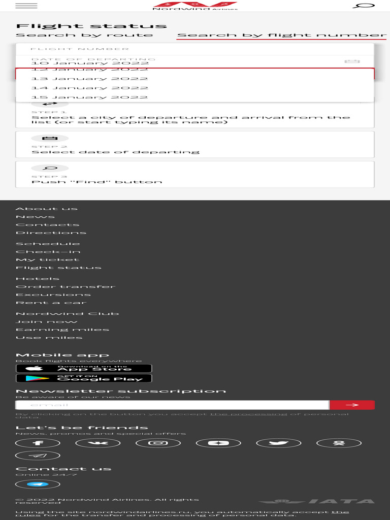 Flight Status Nordwind Airlines | PDF