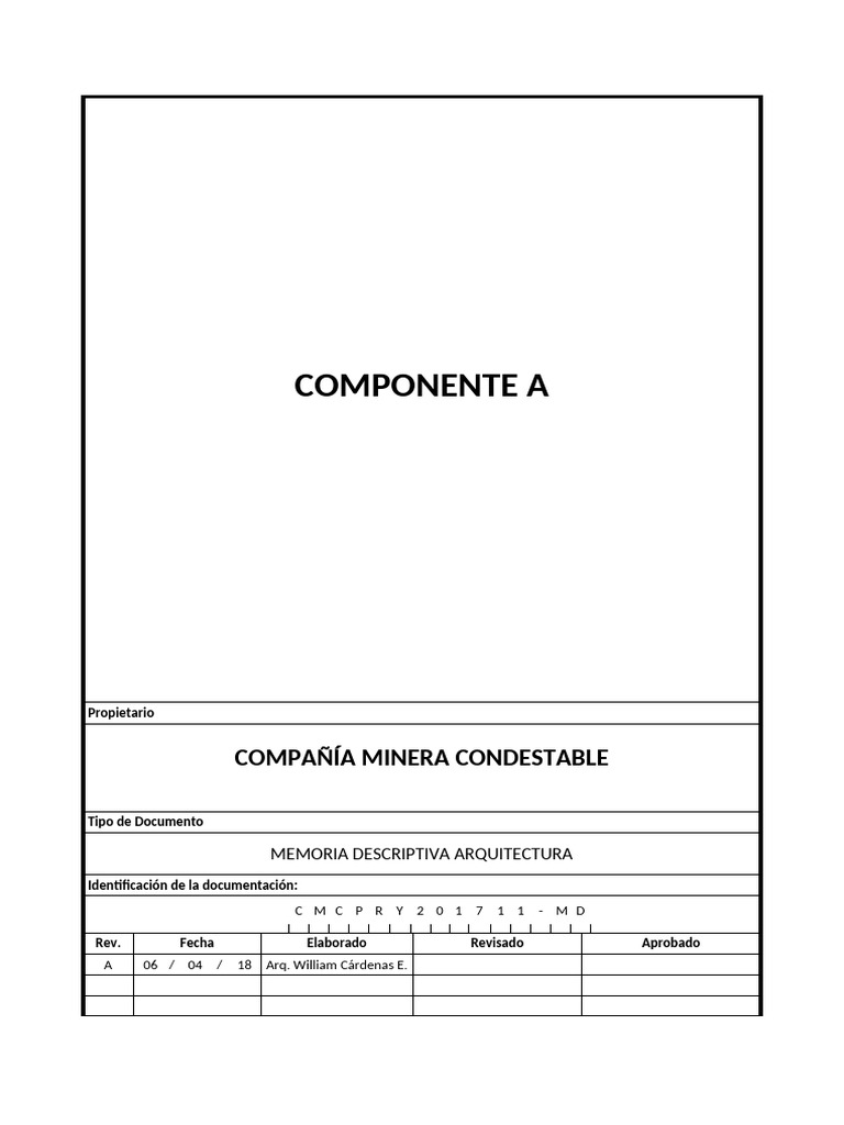 MD ARQ Componente A | PDF | Baño