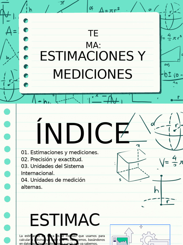 Estimaciones y Mediciones | PDF | Medición | Exactitud y precisión