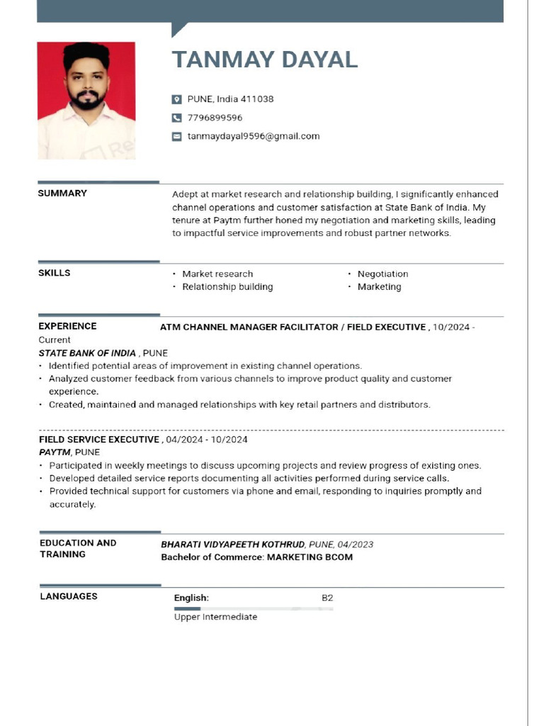 Tanmay Dayal Resume | PDF