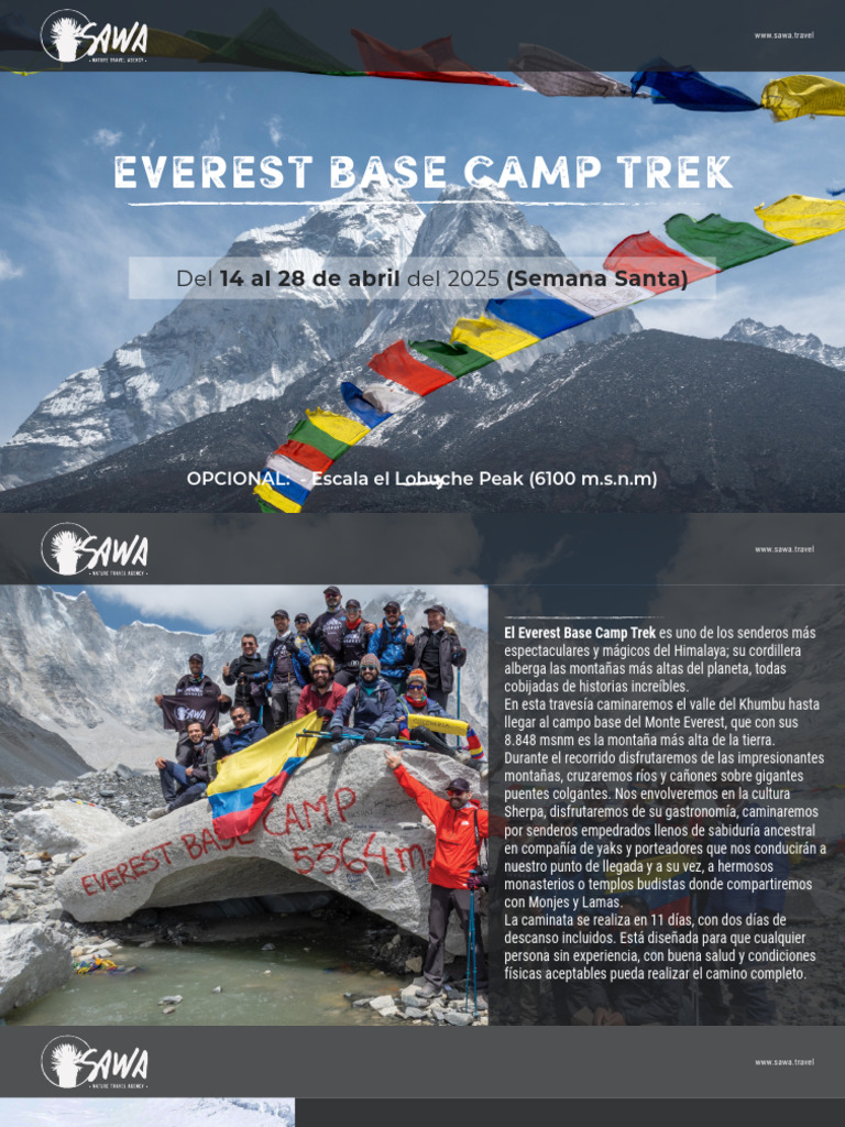 Trekking al Campamento Base del Everest | PDF | el Monte Everest | Montañas