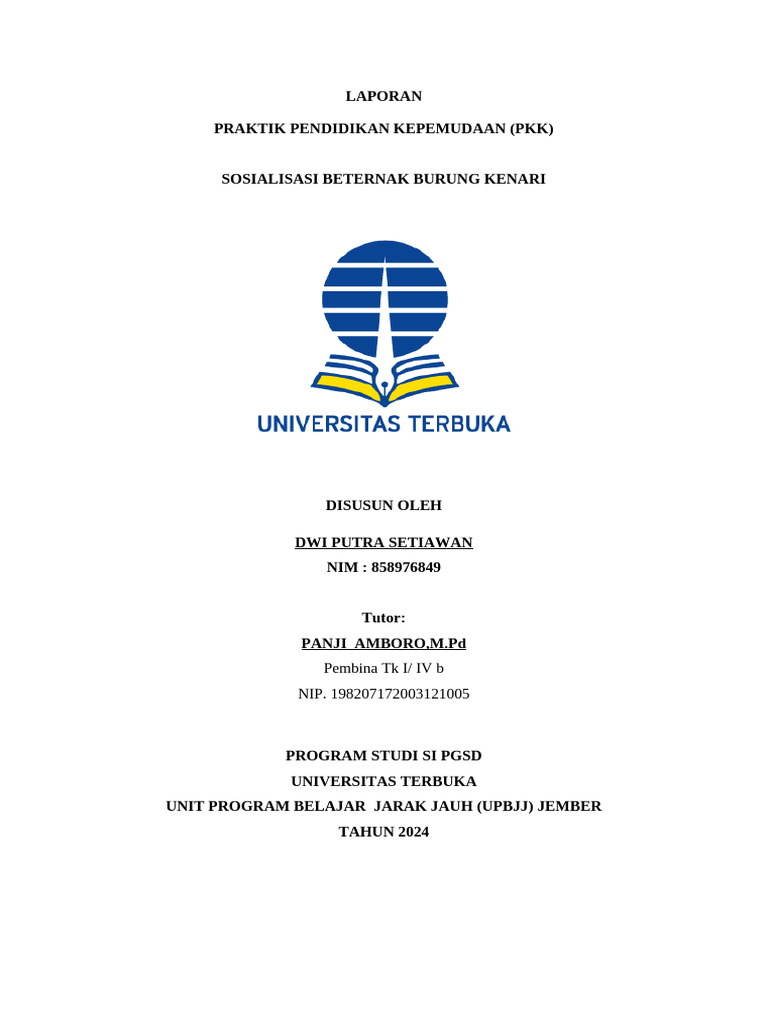 Burung PBK Dwi Putra Setiawan | PDF