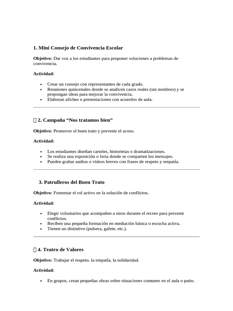 Actividades Sobre Los Estudintes | PDF