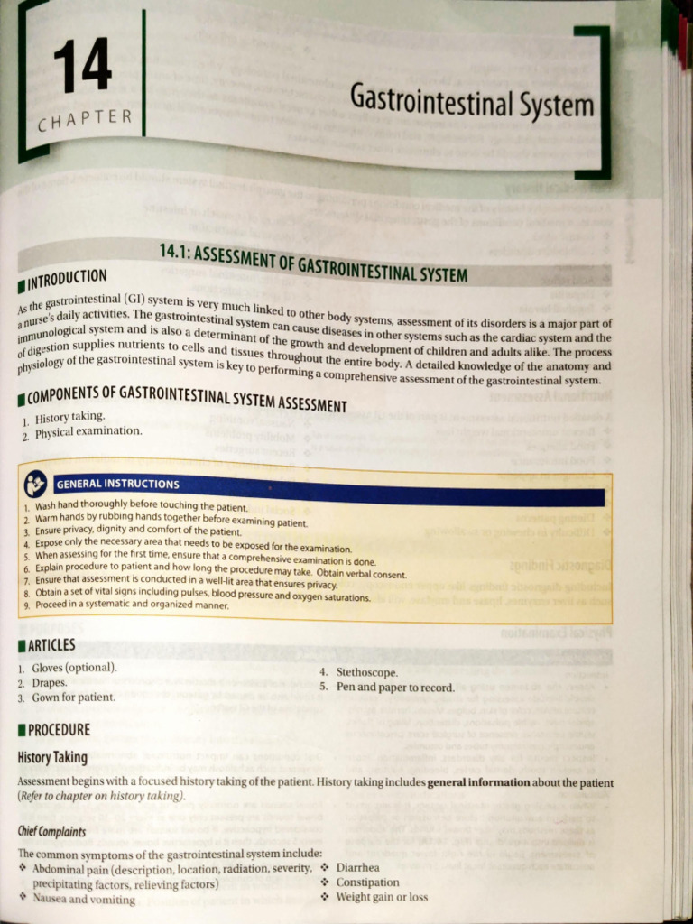 Assessment of GI System | PDF