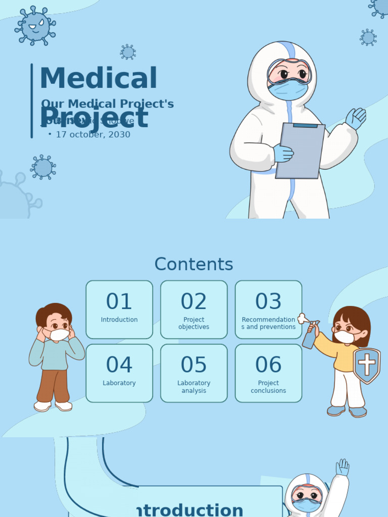 Light Blue Illustrative Medical Project Presentation | PDF