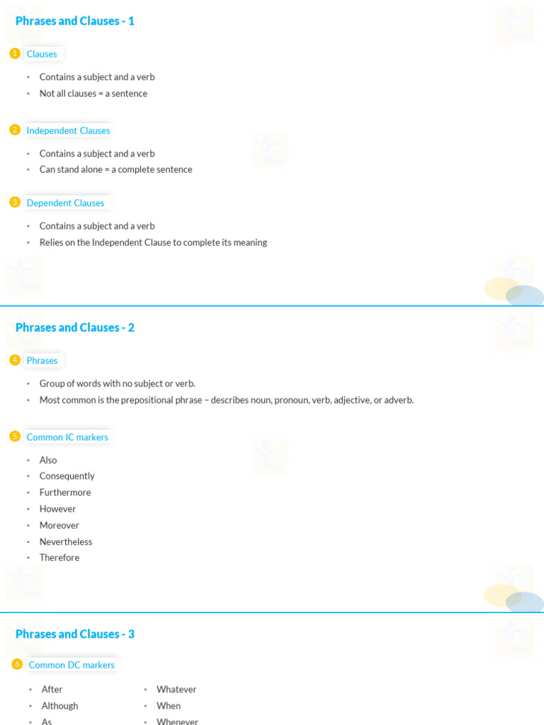 Understanding Phrases and Clauses | PDF