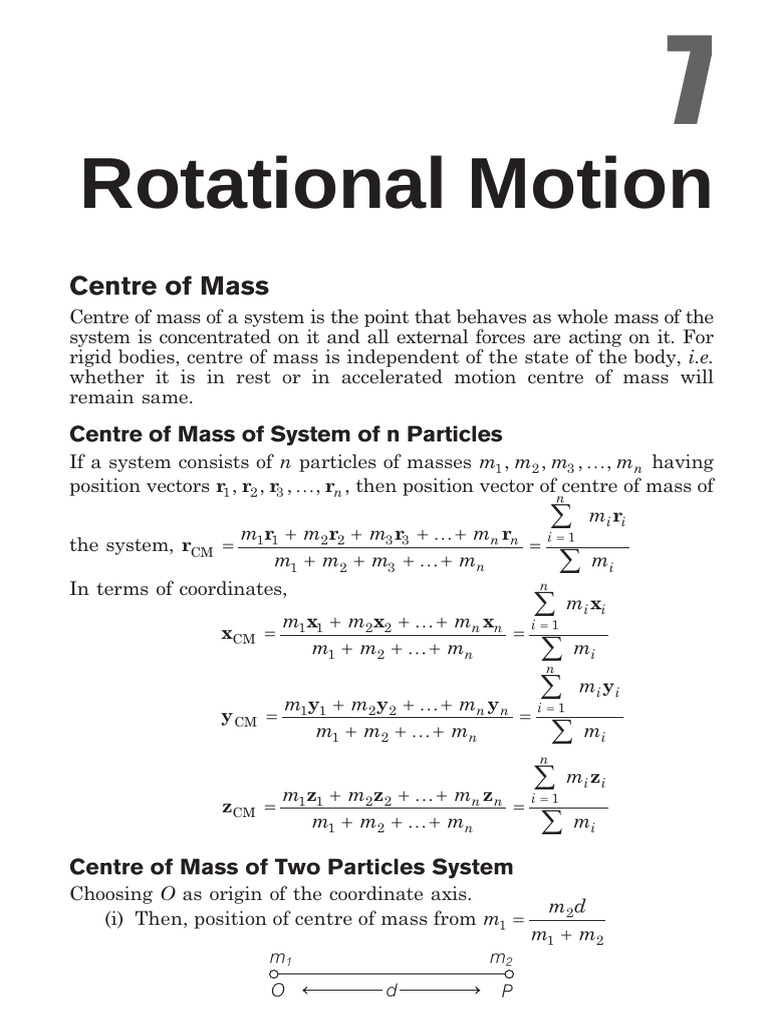 handbook(7)Rotational Motion | PDF | Rotation Around A Fixed Axis | Angular Momentum