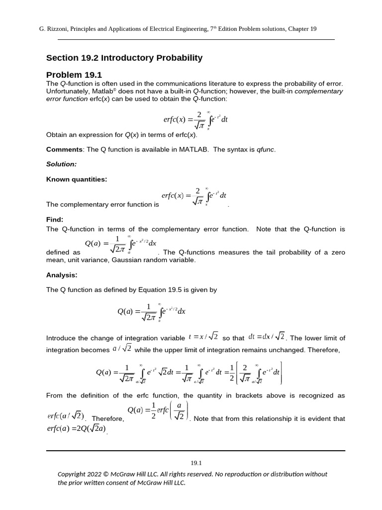 Rizzoni Principles 7e Ch19 ISM | PDF | Sampling (Signal Processing) | Signal To Noise Ratio
