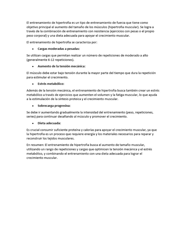 L Entrenamiento de HIPER | PDF