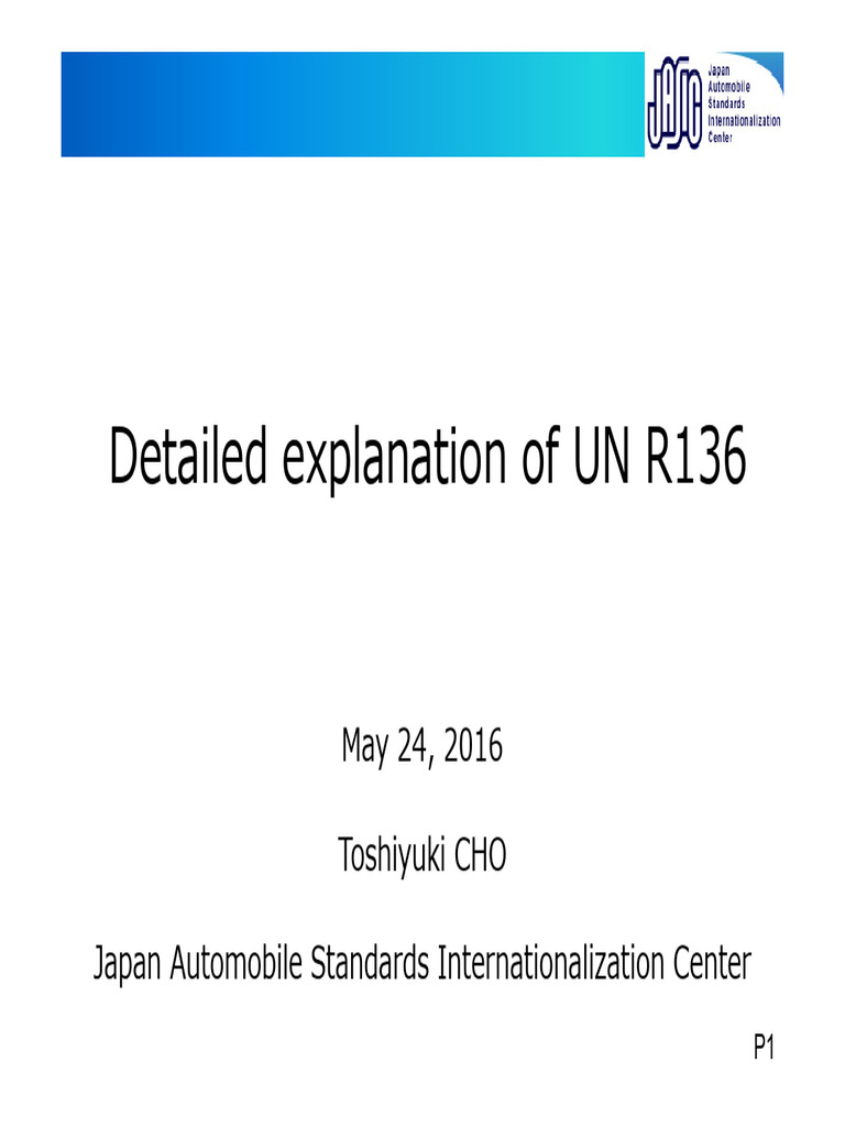 Overview of UN R136 Regulations | PDF | Direct Current | High Voltage