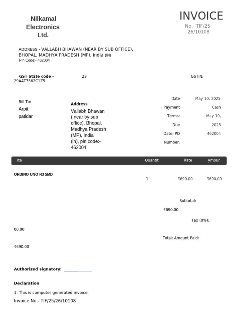 Invoice 577 | PDF
