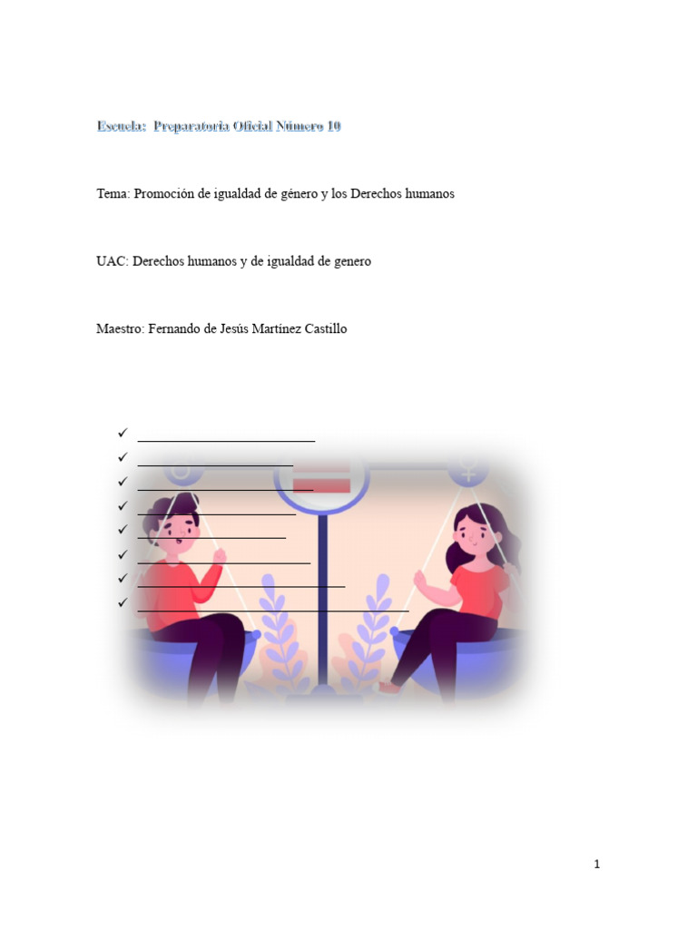 Igualdad de Genero | PDF | Igualdad de género | Estudios de género