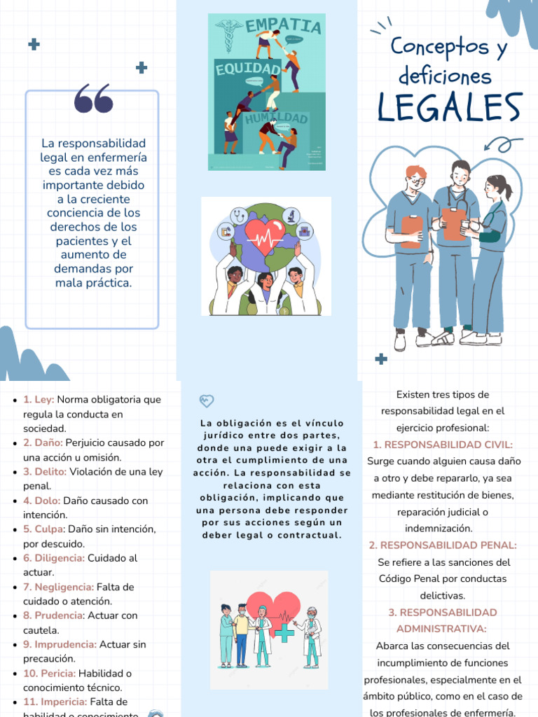 Folleto Tríptico Salud Y Bienestar Ilustrativo Azul Y Blanco Pdf