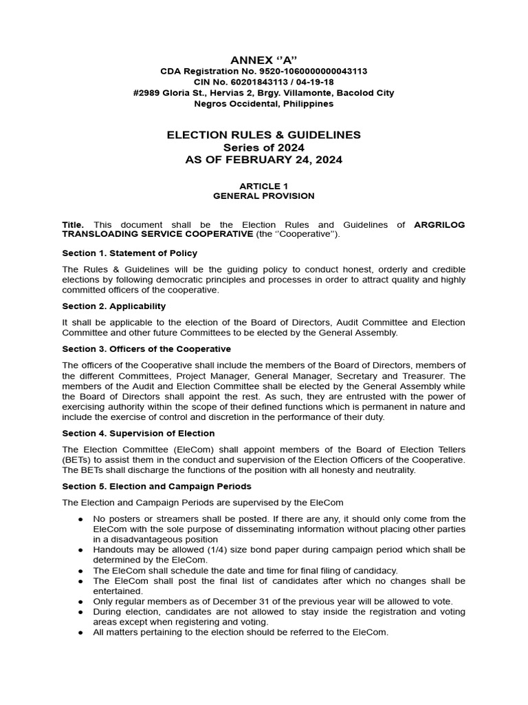 ATSC - Election Rules & Guidelines | PDF | Voting | Elections