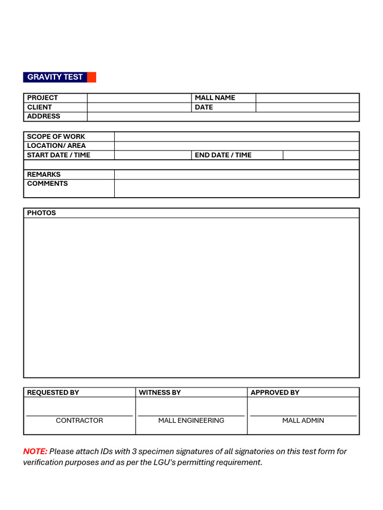 Gravity Test Project Documentation | PDF