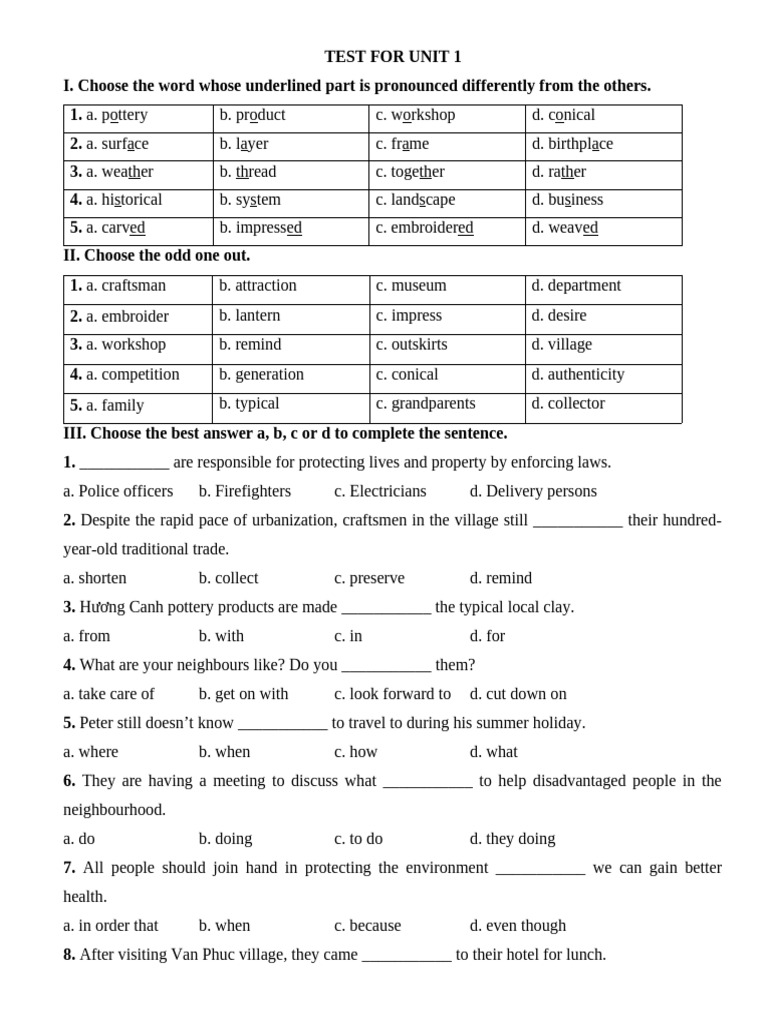 WS2-MLH-1. Unit 1. Local Community | PDF