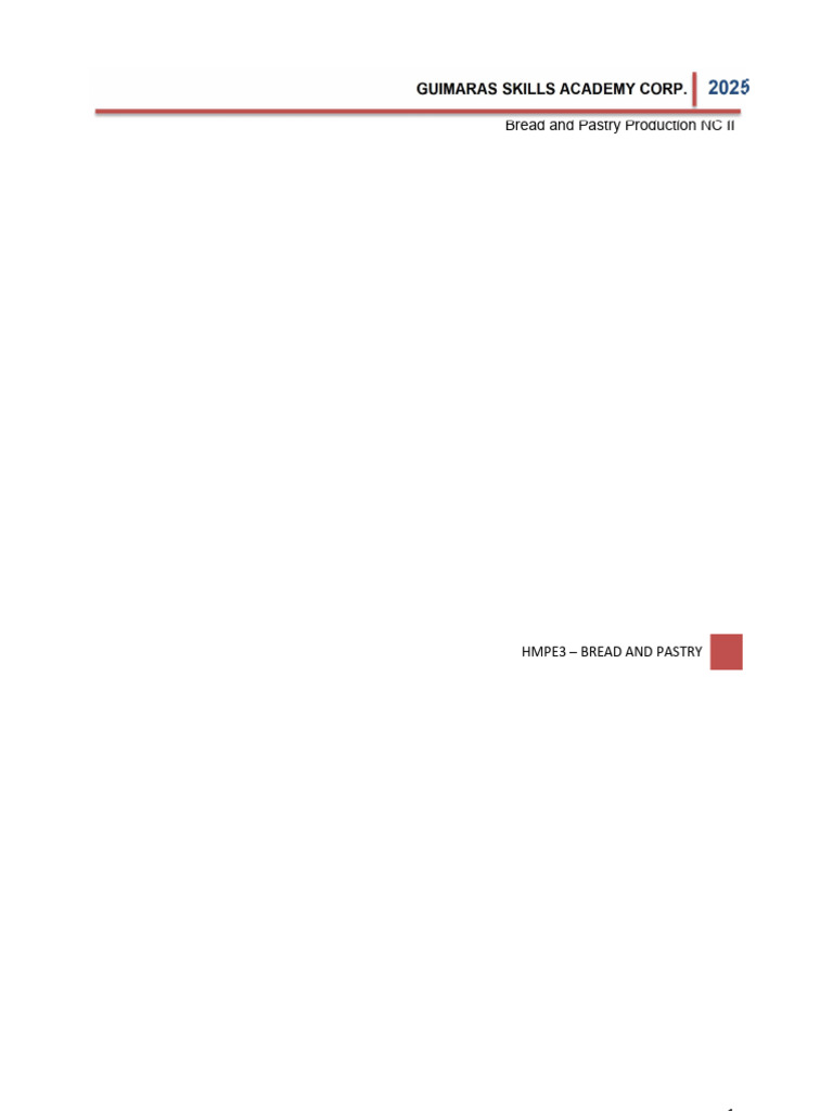BPP NC II - MODULE | PDF | Teaspoon | Baking