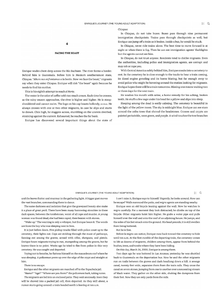 Enriques Journey Chapter 4 | PDF