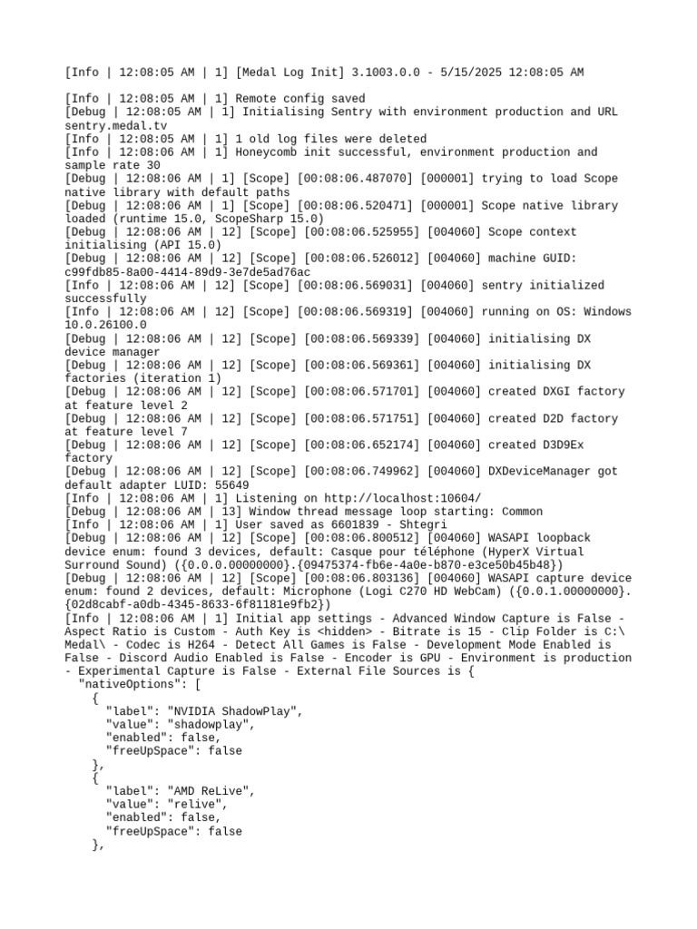 MedalLog20250515 | PDF | Graphics Processing Unit | Computer Architecture