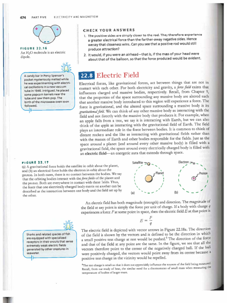 Hewitt, 22.8 - Electric Fields | PDF
