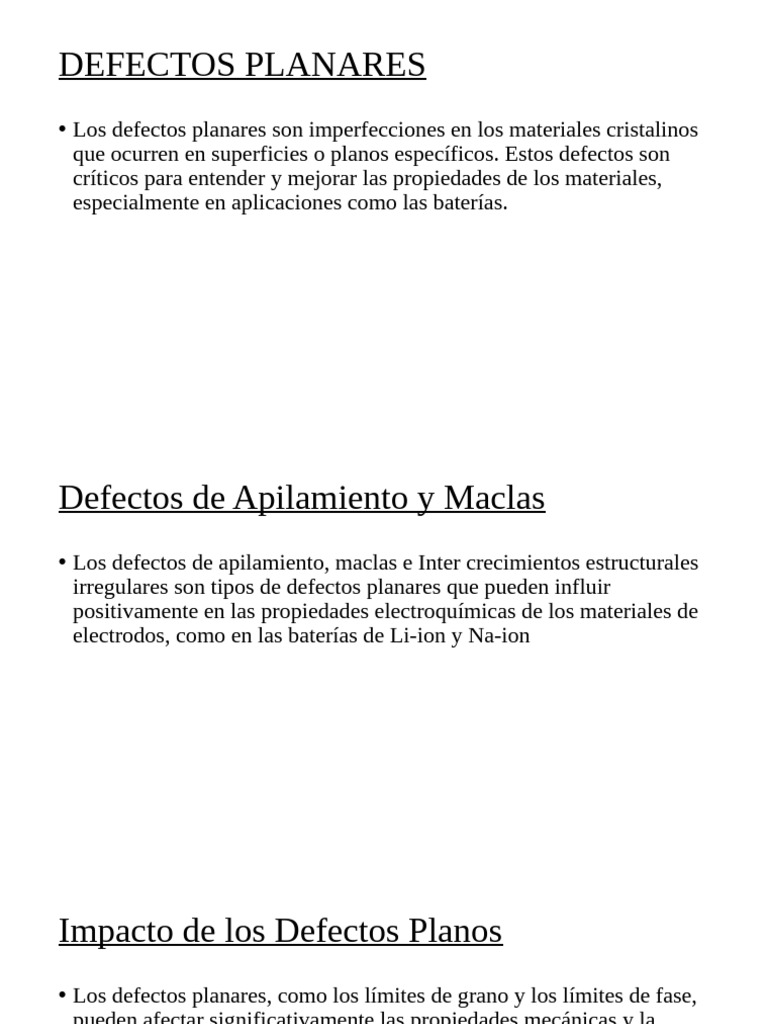 Defectos Planos en Materiales Cristalinos | PDF | Deformación ...