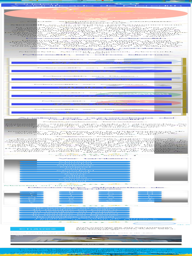 Origen y Significado Del Nombre Meredith | PDF