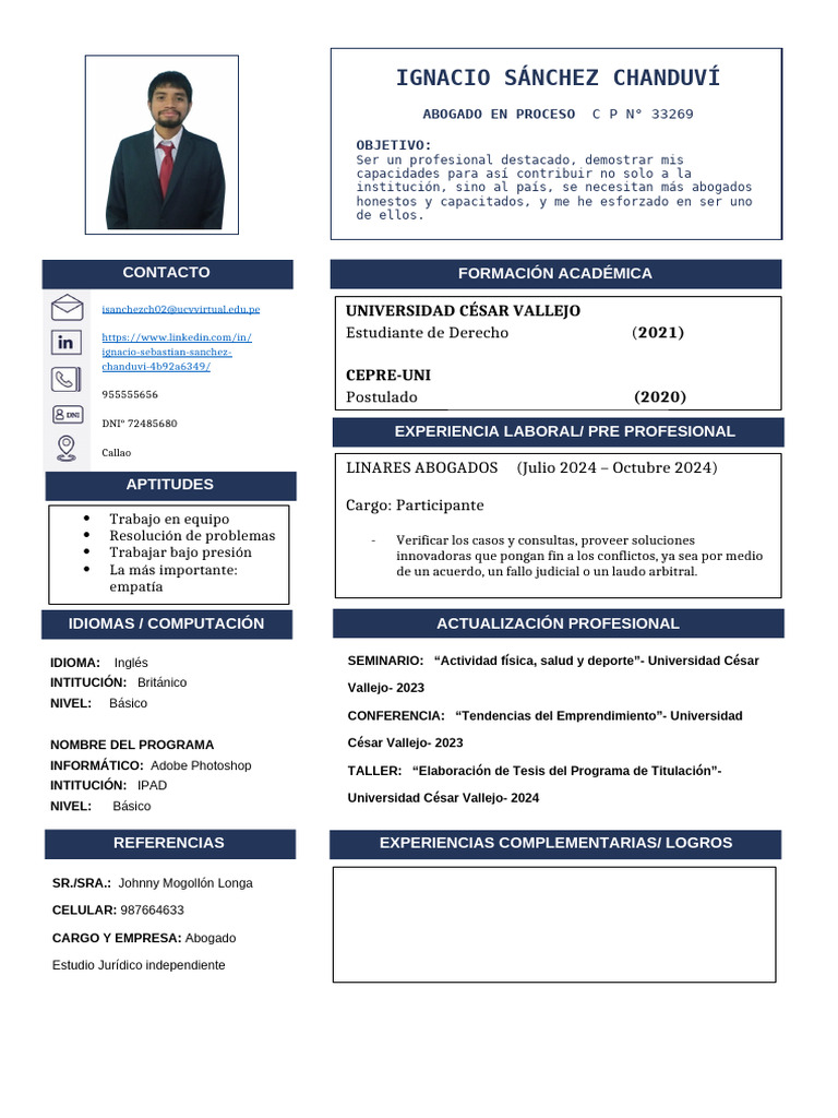 Formato CV | PDF
