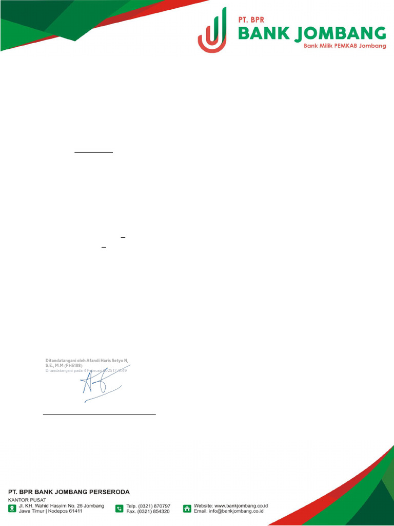 04-02-2025 RUPS Bank Jombang | PDF