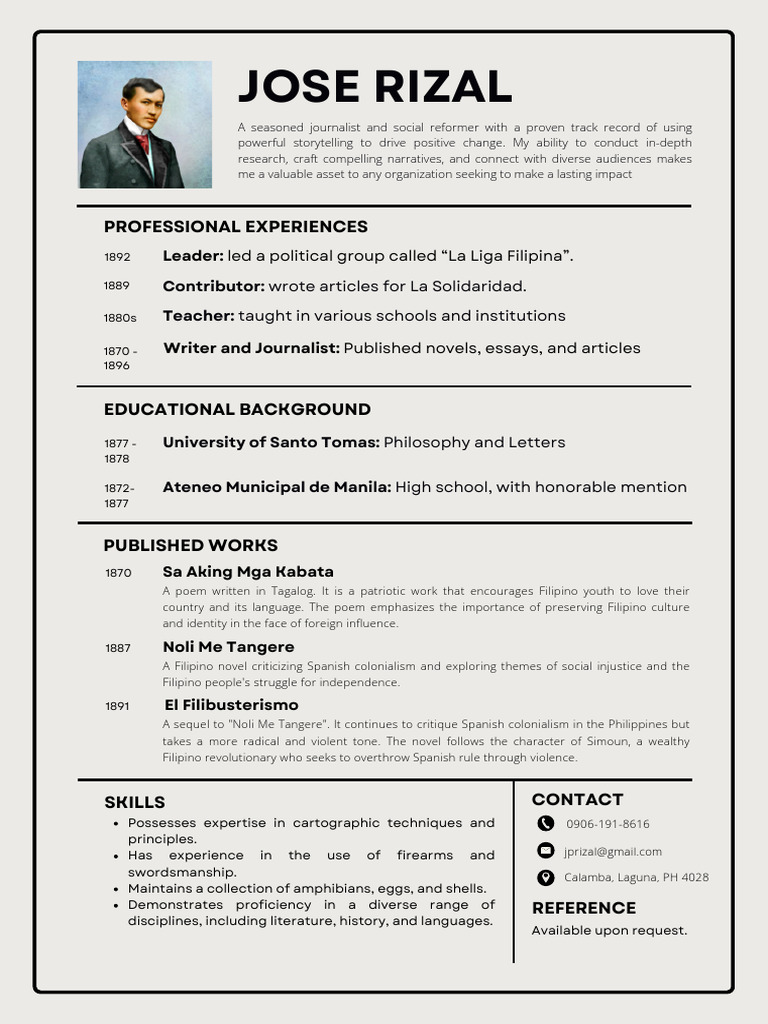 Resume Ni Pareng Pepe 1 | PDF | Philippines