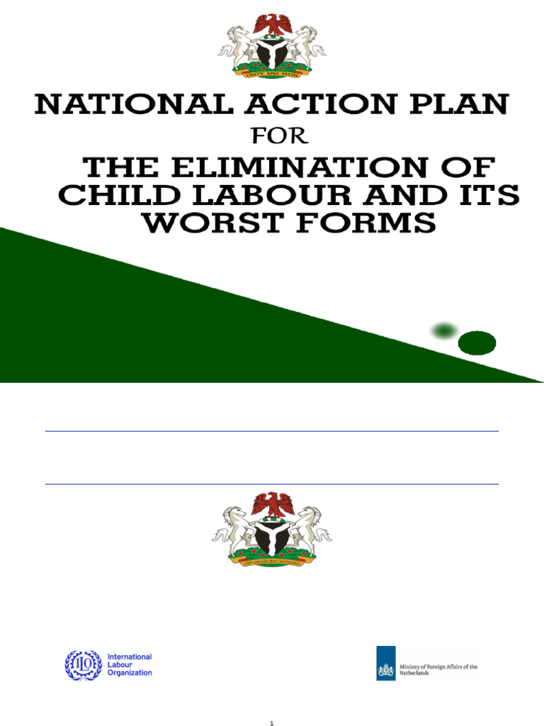 Nigerian National Action Plan (Nap) For The Elimination of Child Labour ...