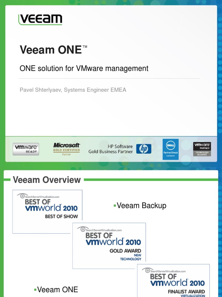 Veeam One Presentation | PDF | Virtualization | Cloud Computing