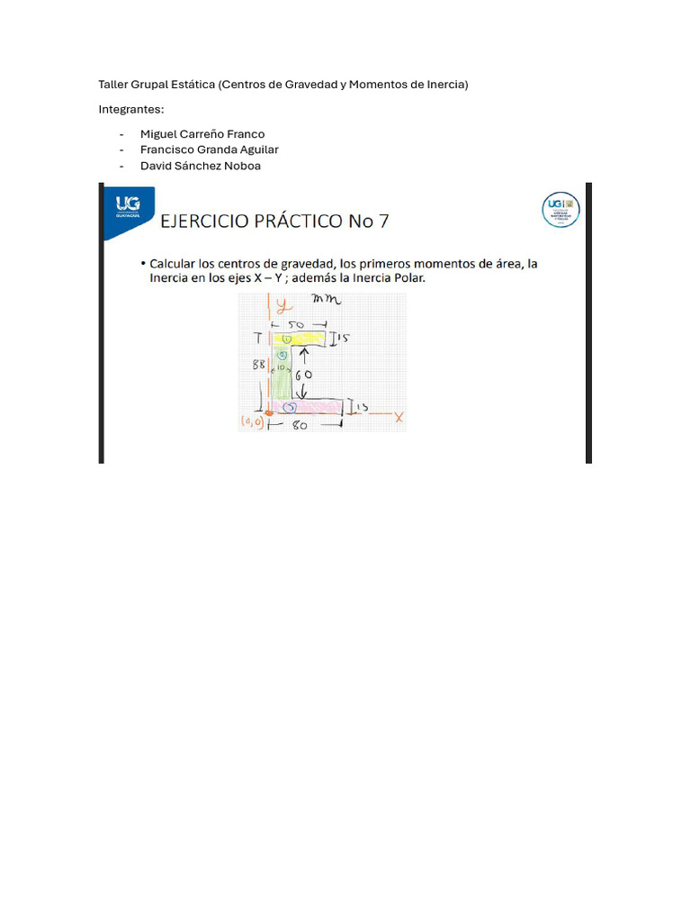 Taller Grupal Estática Portada | PDF