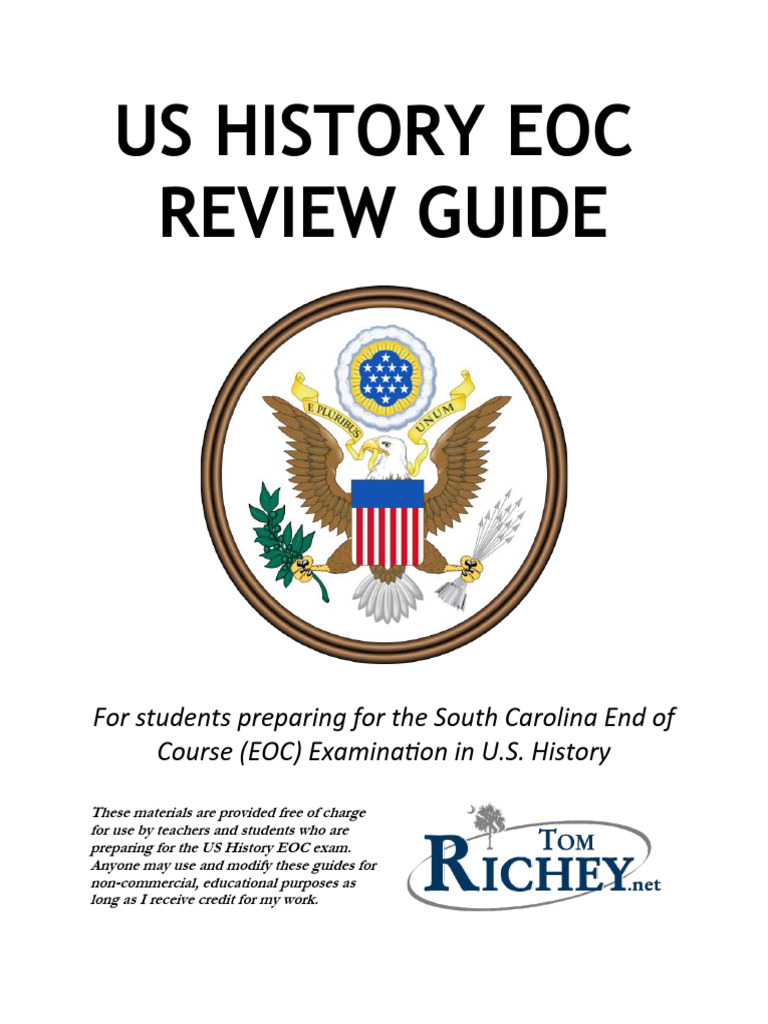 US History EOC Review Guide | PDF | Reconstruction Era | Thomas Jefferson