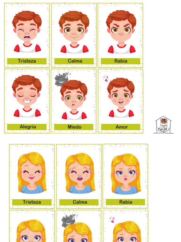 FlashCards Emociones | PDF