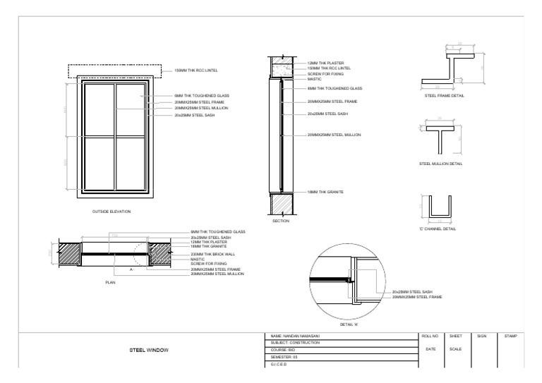 Window Steel - Nandan-Model | PDF | Structural Engineering | Building Technology