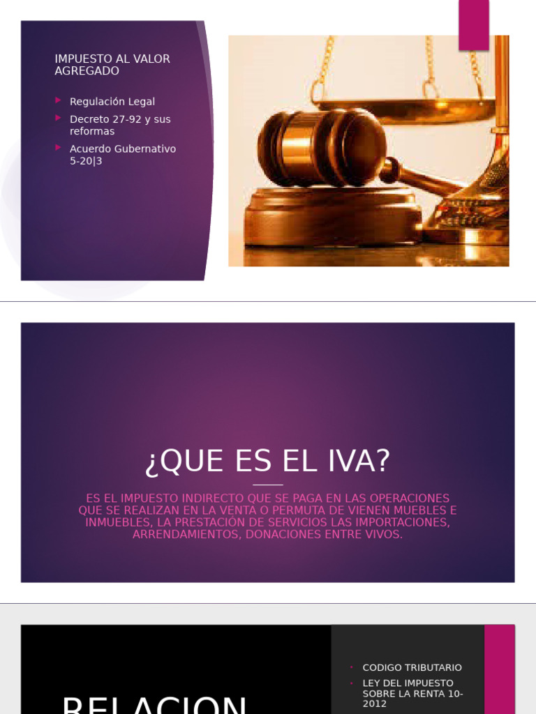 Presentación Iva | PDF | Impuestos | Impuesto al valor agregado