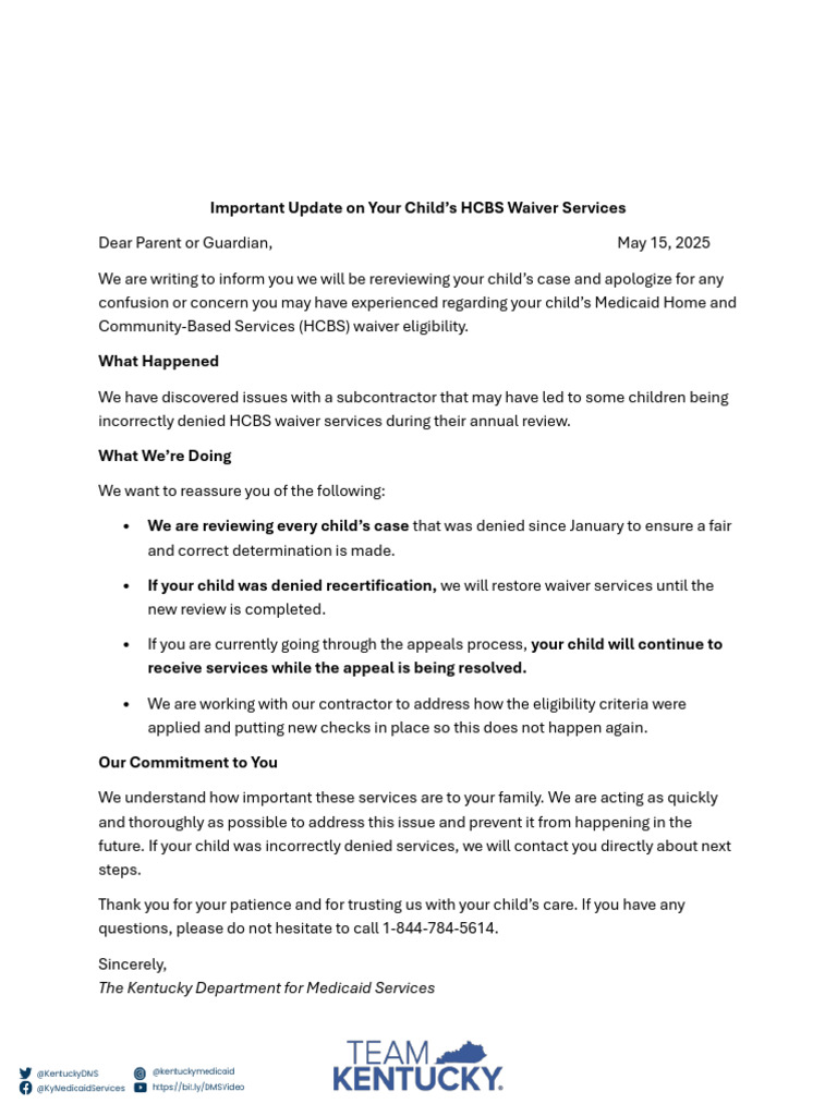 HCBS Waiver Guardian Letter 5.15.25 | PDF