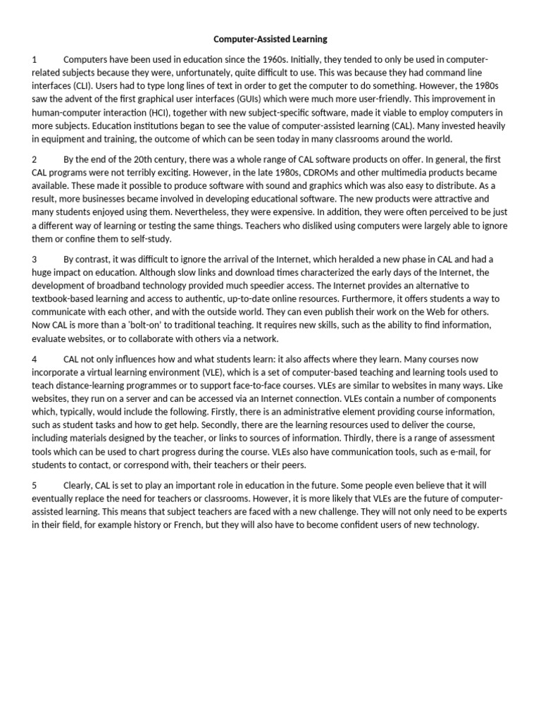 Summarizing The Reading Text of U4 | PDF | Educational Technology | Distance Education