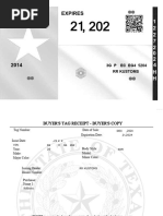 Texas Temporary License Plate Template | PDF | Motor Vehicle | Vehicles