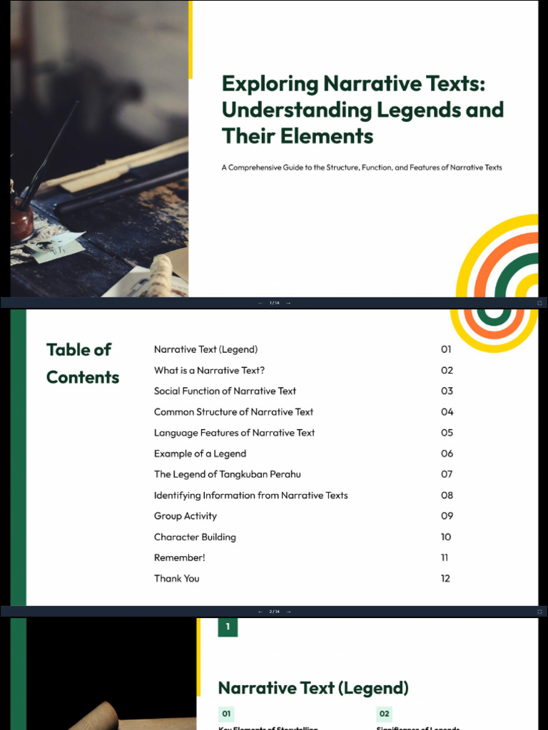 Narative Text Legend | PDF