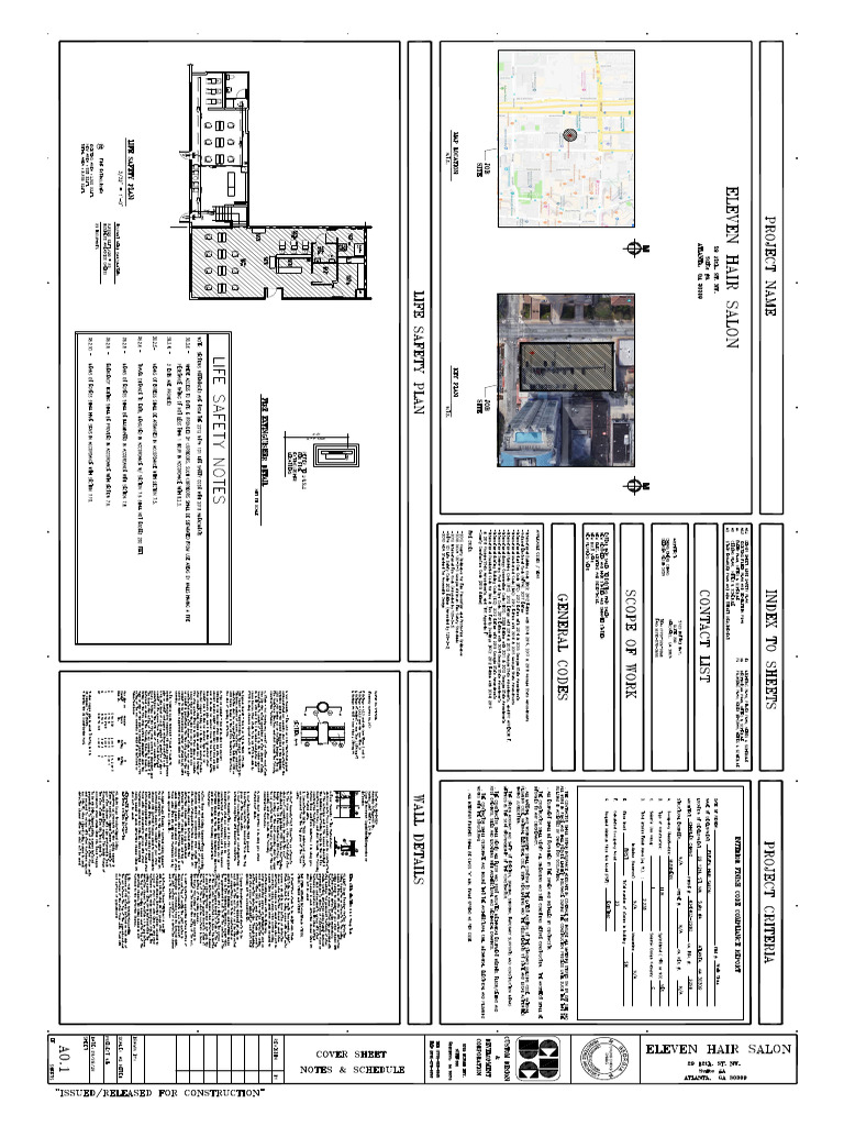 Eleven Hair Salon Combined Plan Set | PDF